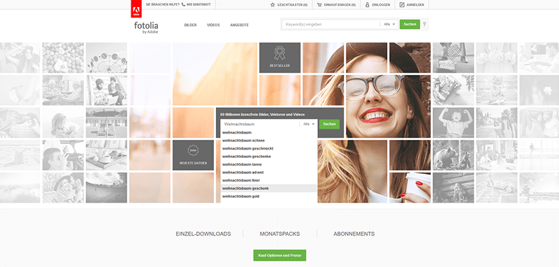 Fotolia Erfahrungen, Preise, Kosten und Lizenzen - Testbericht!